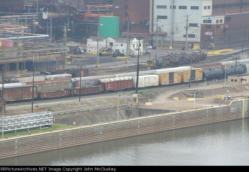 Passing freight trains